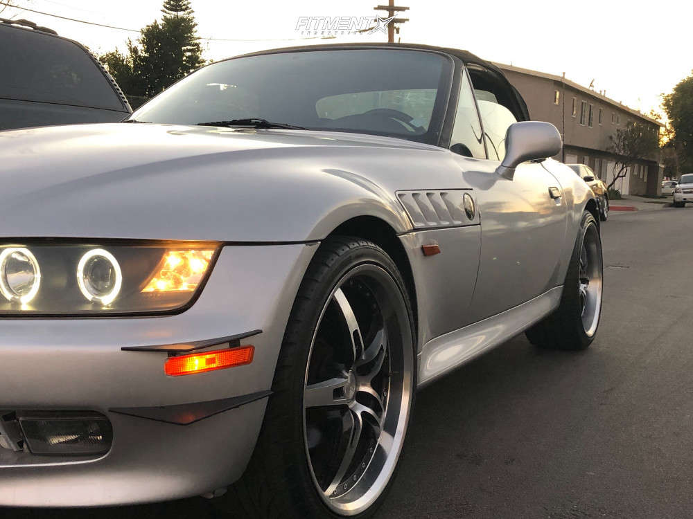 1997 BMW Z3 Roadster with 19x8.5 MRR Gt5 and Nankang 235x35 on Lowering ...
