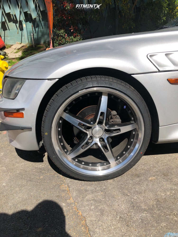 1997 BMW Z3 Roadster with 19x8.5 MRR Gt5 and Nankang 235x35 on Lowering ...