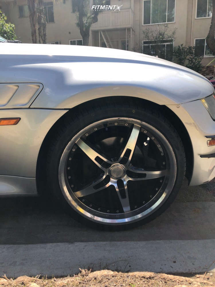 1997 BMW Z3 Roadster with 19x8.5 MRR Gt5 and Nankang 235x35 on Lowering ...