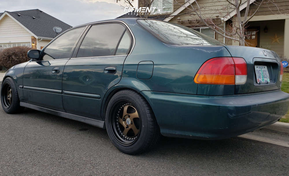 1998 Honda Civic EX with 15x8 AVID1 AV19 and Vercelli 195x55 on ...