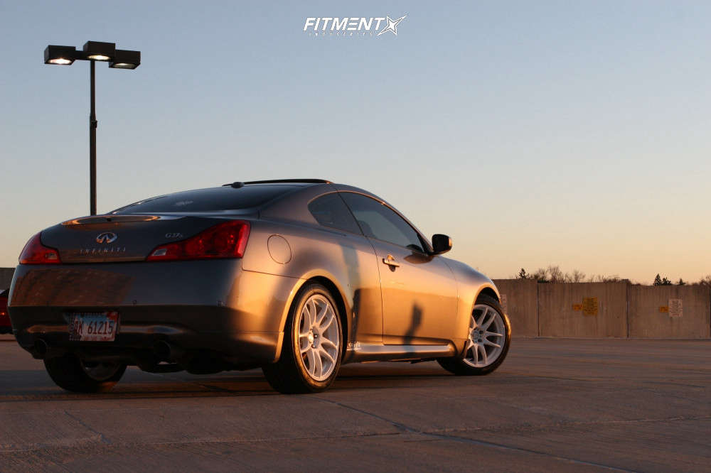 2011 INFINITI G37 X with 18x8.5 ESR SR08 and Michelin 225x50 on ...