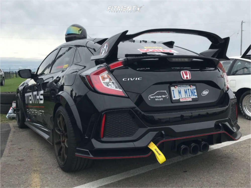 2017 Honda Civic Type R with 19x9.5 Volk Ze40 and Michelin 255x35 on ...