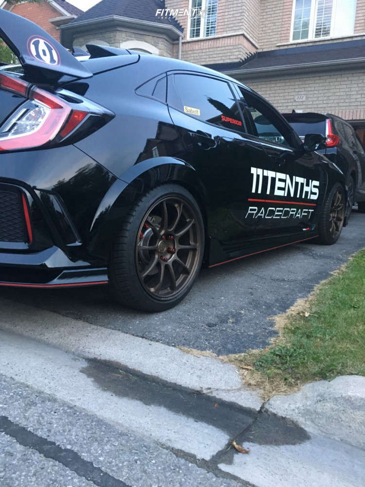 2017 Honda Civic Type R with 19x9.5 Volk Ze40 and Michelin 255x35 on ...