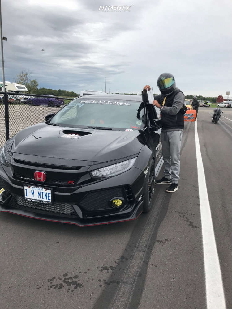 2017 Honda Civic Type R with 19x9.5 Volk Ze40 and Michelin 255x35 on ...