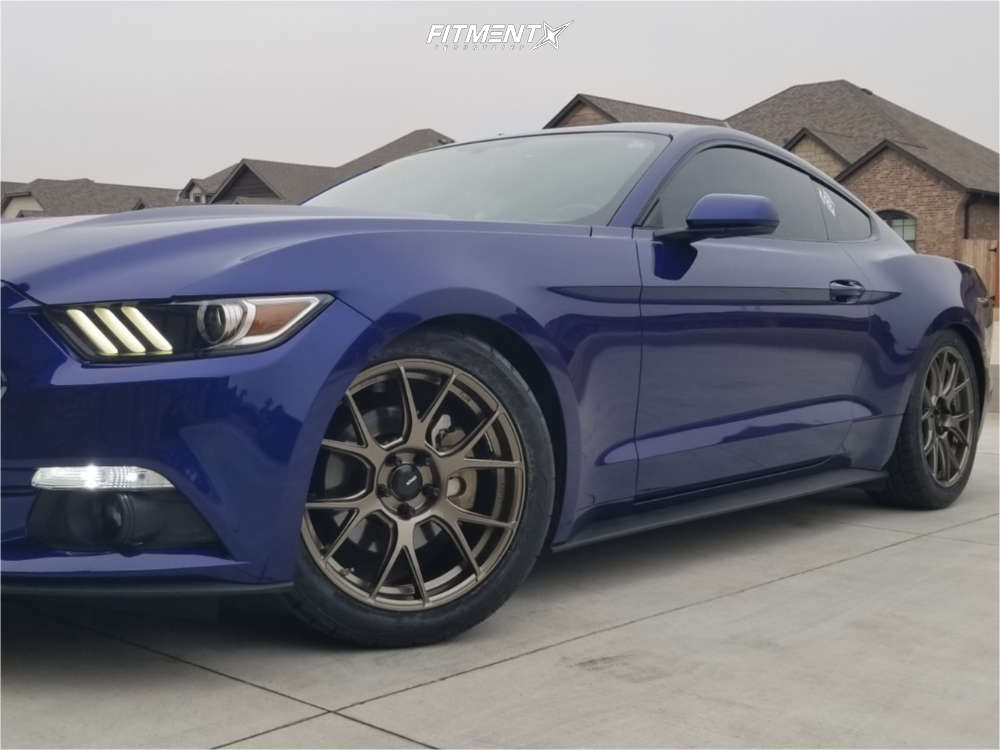 2016 Ford Mustang EcoBoost with 19x8.5 Konig Ampliform and Nitto 245x45 ...