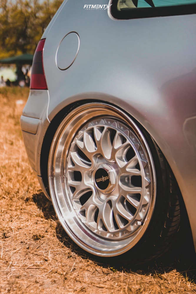 2001 Volkswagen GTI Base with 18x9.5 Rotiform Lsr and 215x35 on Air ...