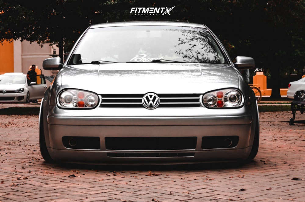 2001 Volkswagen GTI Base with 18x9.5 Rotiform Lsr and 215x35 on Air ...