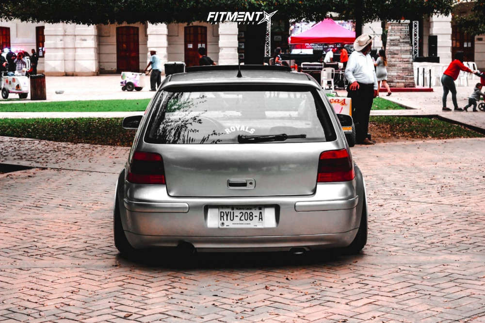 2001 Volkswagen GTI Base with 18x9.5 Rotiform Lsr and 215x35 on Air ...