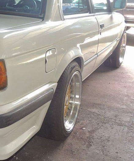 1986 BMW 325i Base with 16x8 ESM Esm-002r and Nexen 205x50 on Lowering ...