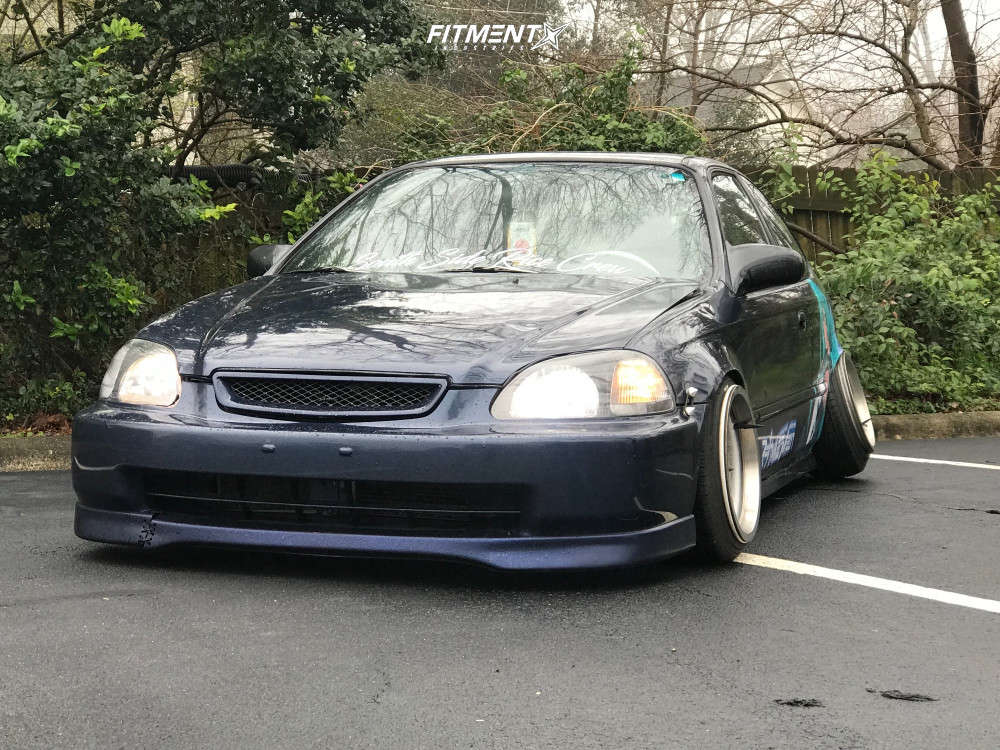 1998 Honda Civic CX with 15x8 Diamond Racing Sc Series and Federal ...