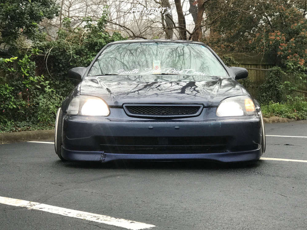 1998 Honda Civic CX with 15x8 Diamond Racing Sc Series and Federal ...