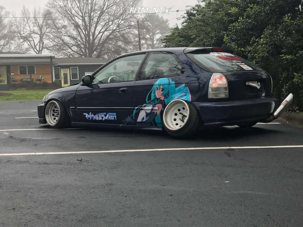 1998 Honda Civic CX with 15x8 Diamond Racing Sc Series and Federal ...