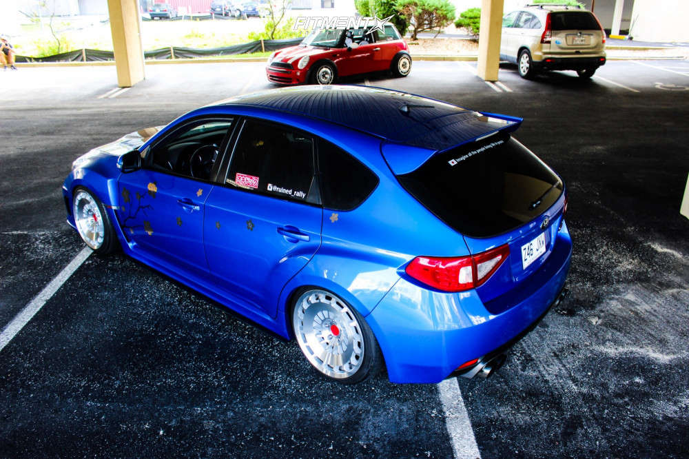 2010 Subaru WRX STI Base with 18x9.5 Rotiform Ccv and Michelin 225x40 ...