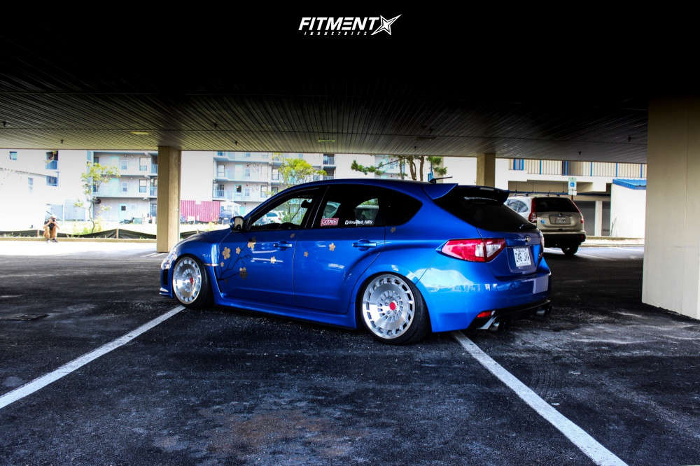 2010 Subaru WRX STI Base with 18x9.5 Rotiform Ccv and Michelin 225x40 ...