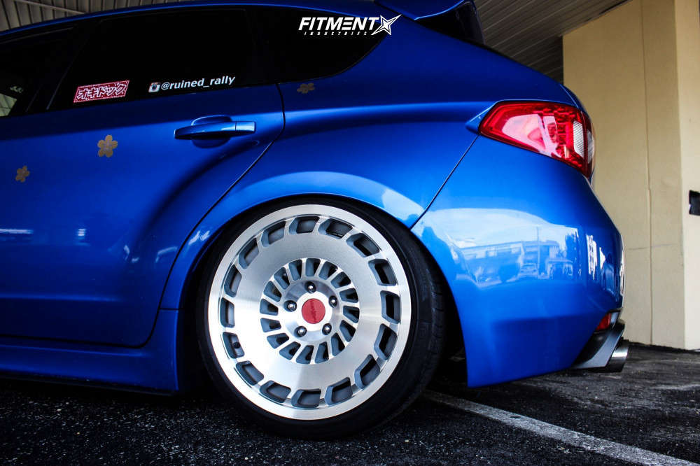 2010 Subaru WRX STI Base with 18x9.5 Rotiform Ccv and Michelin 225x40 ...