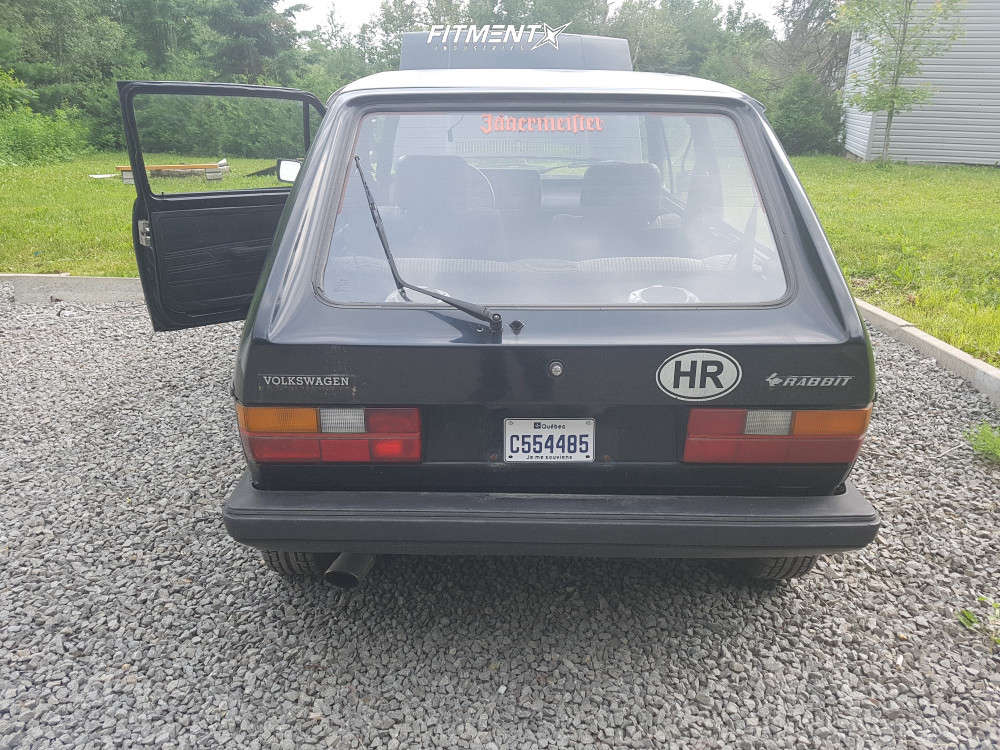 1984 Volkswagen Rabbit L with 15x8.5 Rms Snowflake and Sailun 195x55 on ...