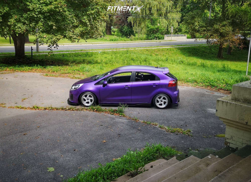 2016 Kia Rio LX with 16x9 JNC Jnc034 and Nexen 195x45 on Coilovers ...