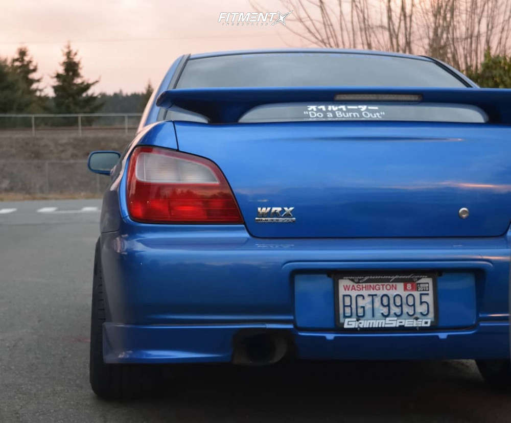 2002 Subaru WRX Base with 18x9.5 Red Sport RSW 530 and Landsail 235x40 ...