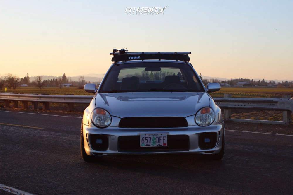 2002 Subaru Impreza RS with 18x9.5 ESR Sr08 and Federal 225x40 on Coilovers | 647947 | Fitment ...