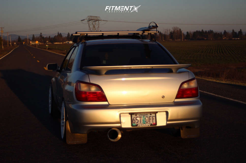 2002 Subaru Impreza RS with 18x9.5 ESR Sr08 and Federal 225x40 on ...
