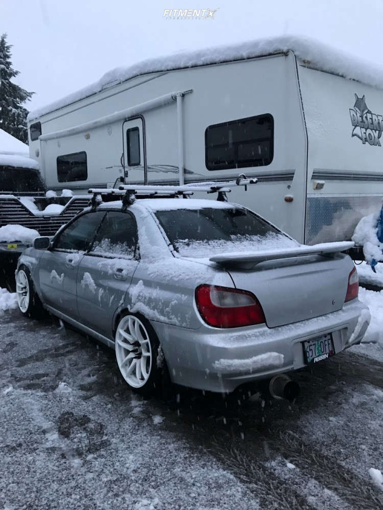 2002 Subaru Impreza RS with 18x9.5 ESR Sr08 and Federal 225x40 on ...