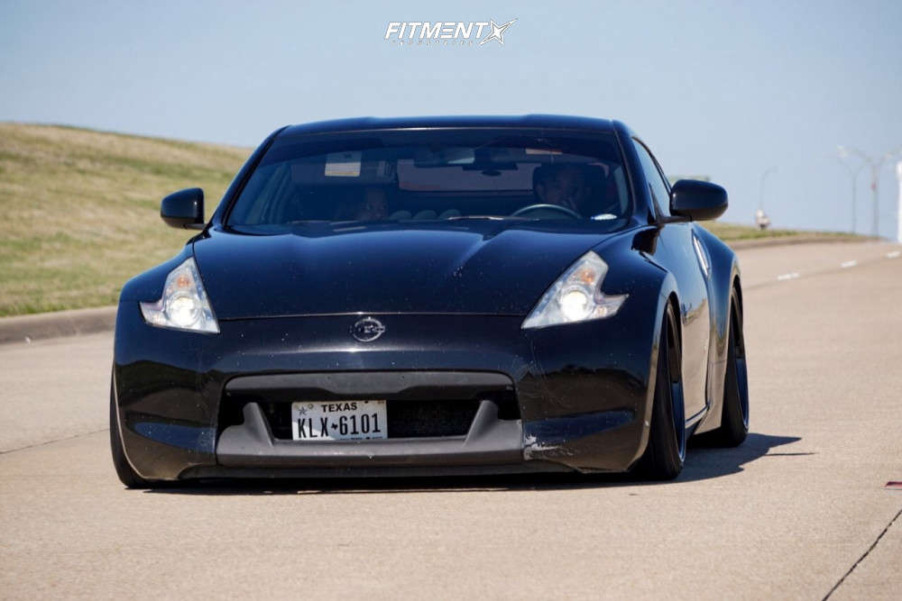 2010 Nissan 370Z Base with 19x9.5 Aodhan Ah03 and Lionhart 245x35 on ...