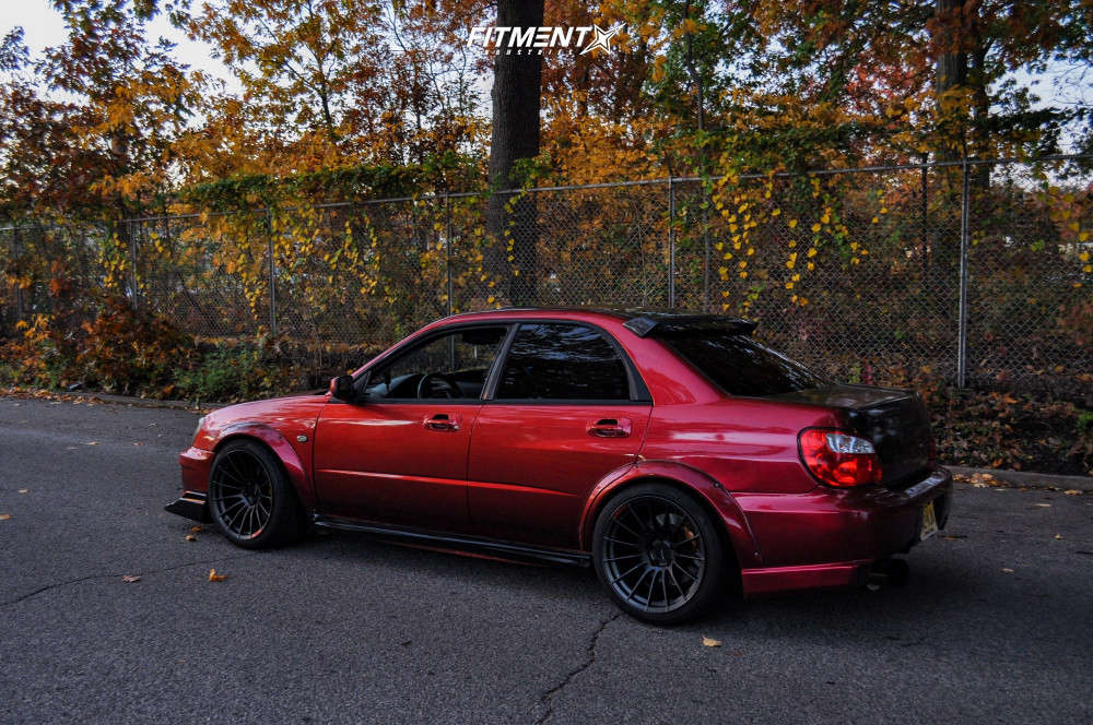 2005 Subaru WRX STI Base with 18x11 Enkei Rs05-rr and Sumitomo 295x30 ...