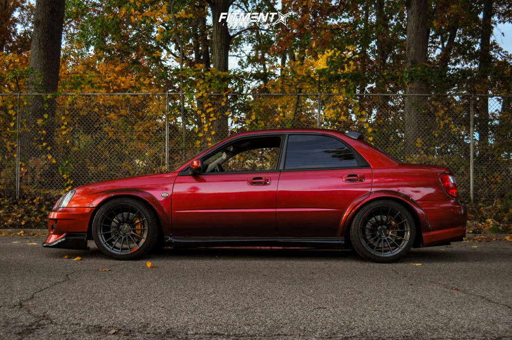 2005 Subaru WRX STI Base with 18x11 Enkei Rs05-rr and Sumitomo 295x30 ...