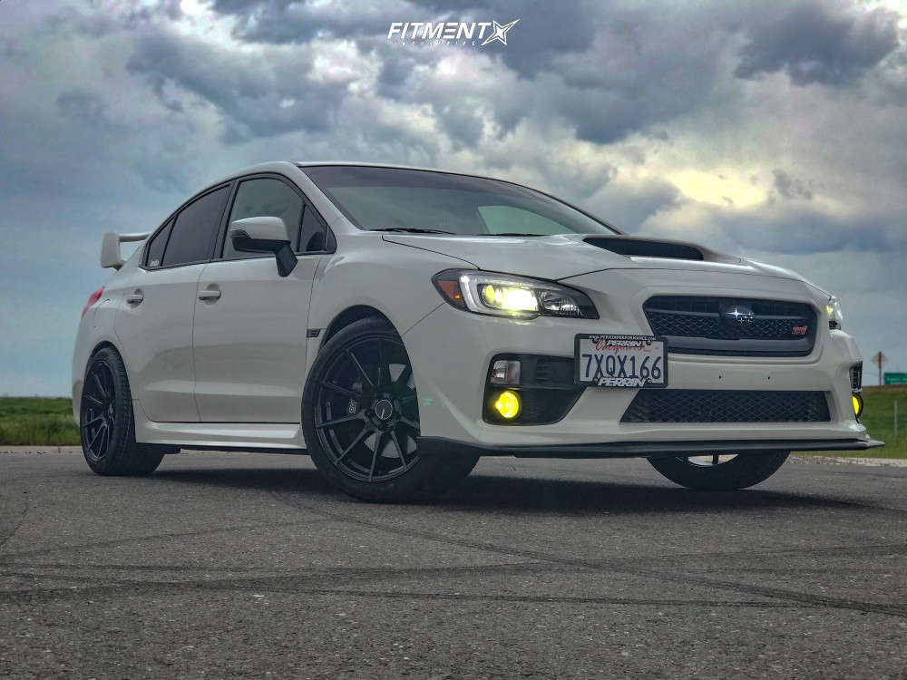 2017 Subaru WRX STI Base with 18x9.5 Enkei Ts-10 and Pirelli 275x35 on ...