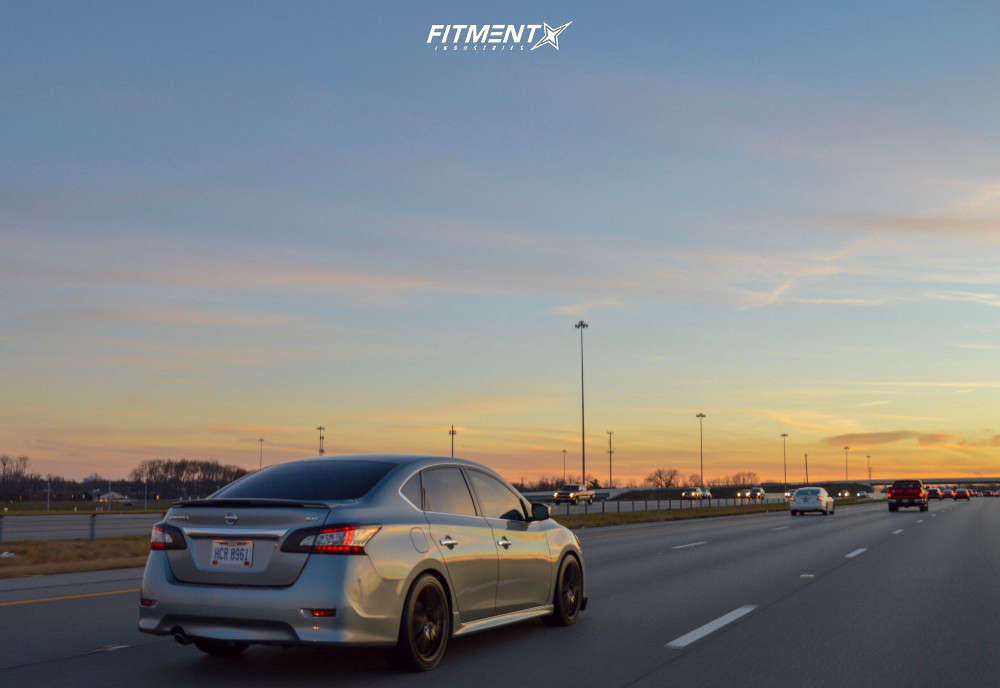 2014 Nissan Sentra SR with 18x8 Liquid Metal Shift and Road Hugger ...