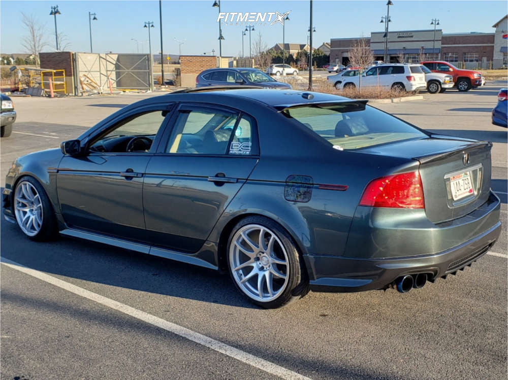 2004 Acura TL Base with 18x9.5 ESR Sr08 and Federal 225x40 on Coilovers ...