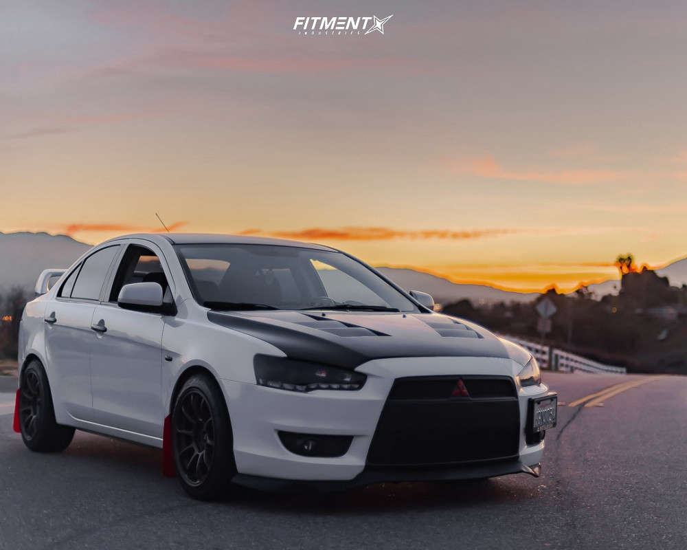 2009 Mitsubishi Lancer DE with 17x9 Aodhan Ah06 and Federal 225x45 on ...