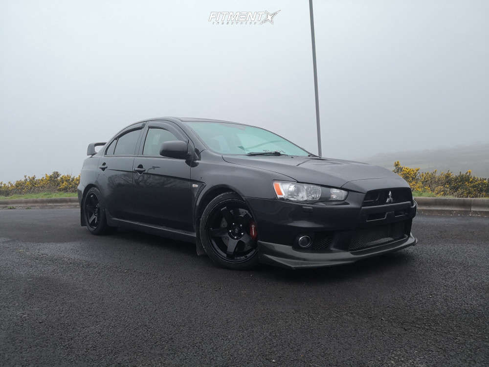 2008 Mitsubishi Lancer Evolution GSR with 18x9.5 Rota Grid and Pirelli ...