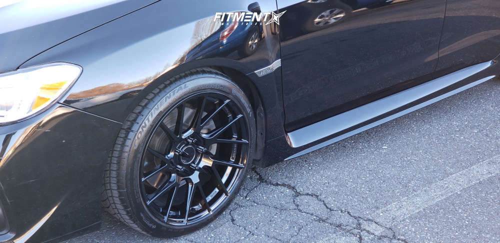 2017 Subaru WRX Base with 18x9.5 Enkei Tm7 and Continental 255x35 on ...