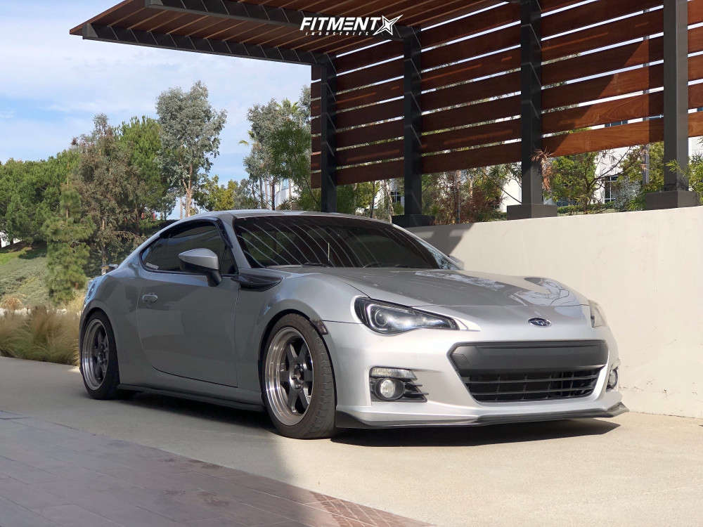 2013 Subaru BRZ Limited with 17x9 Volk Te37v and Michelin 245x40 on Coilovers | 653170 | Fitment ...