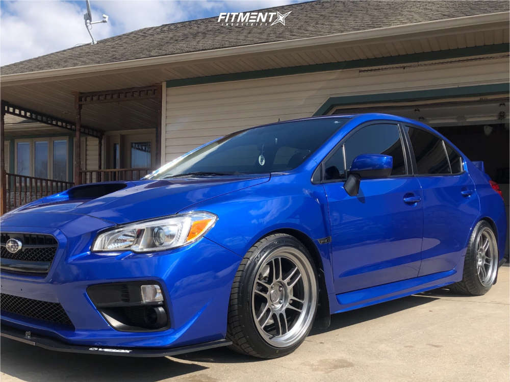 2017 Subaru WRX Base with 18x9.5 ESR Sr11 and Nitto 235x40 on Lowering ...