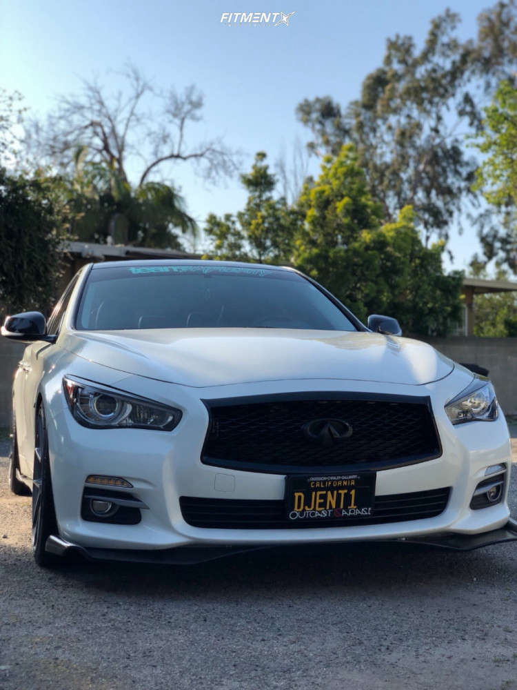 2014 INFINITI Q50 Premium with 20x9 Aodhan Ls007 and Toyo Tires 245x35 on Lowering Springs ...