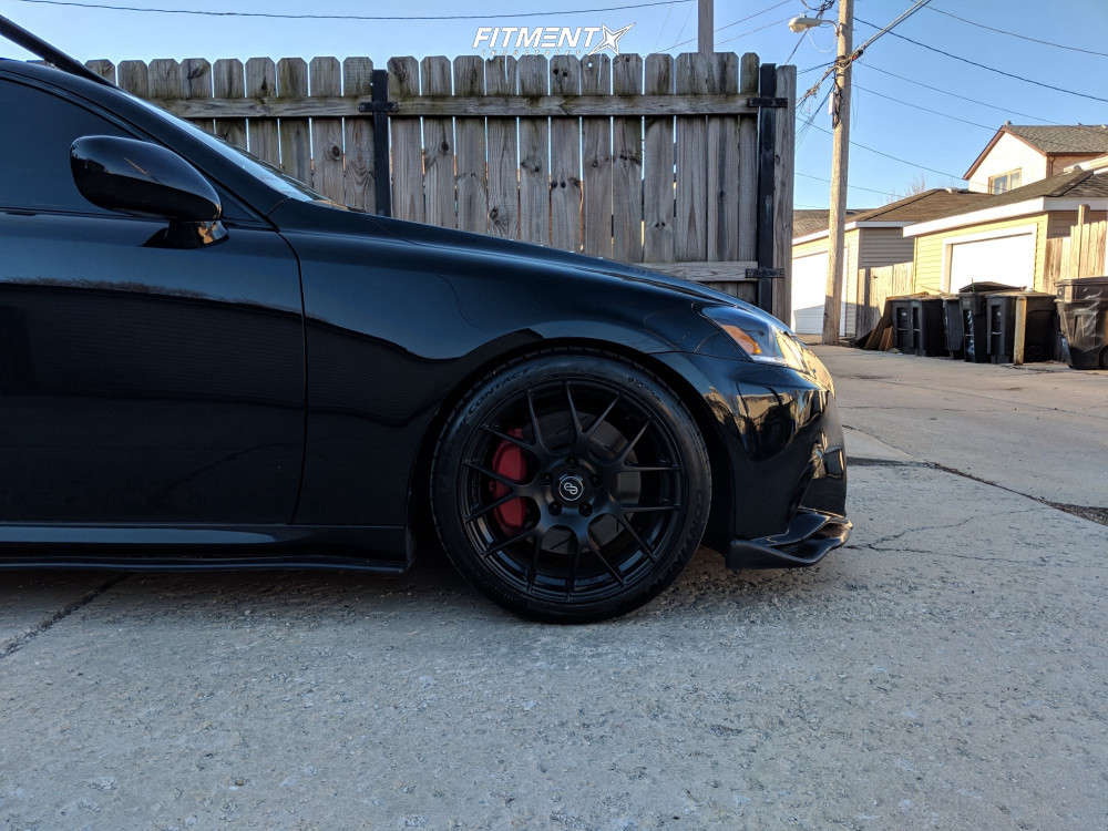 2008 Lexus IS350 Base with 18x8.5 Enkei Raijin and Continental 245x35 ...