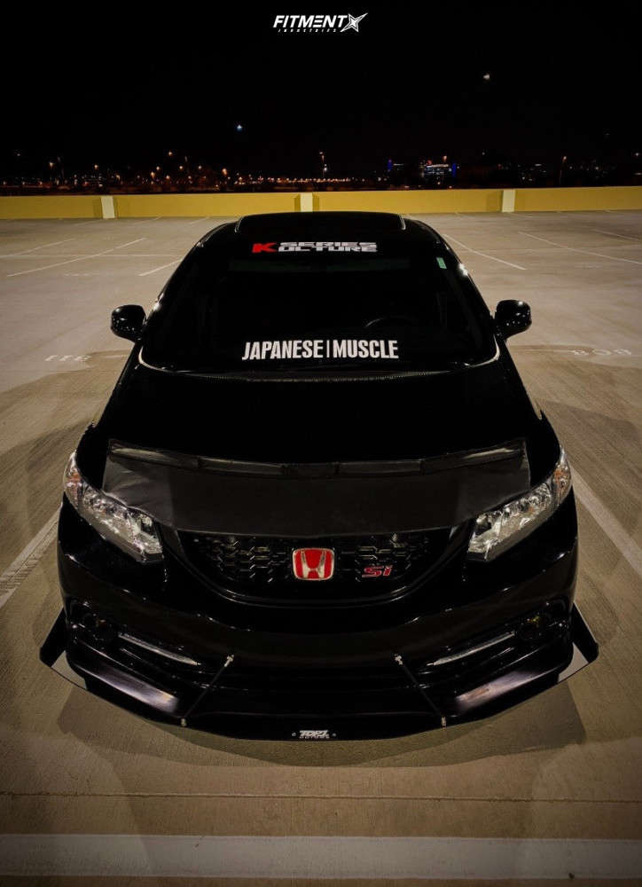 2013 Honda Civic Si with 17x9.5 STR 606 and BFGoodrich 215x45 on ...