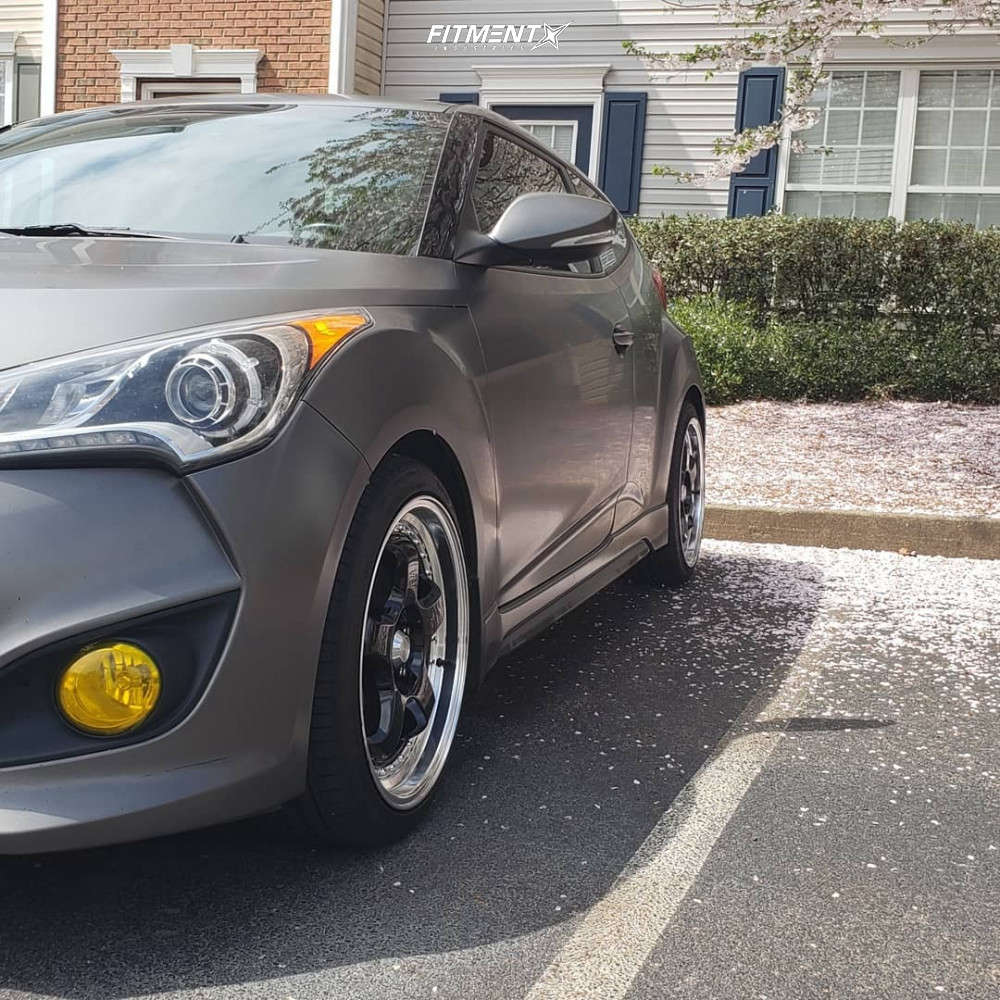 2015 Hyundai Veloster Turbo with 18x8 Konig Ssm and Nexen 215x45 on ...