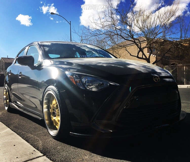 2016 Scion IA Base with 18x8.5 STR 514 and WinRun 245x40 on Coilovers ...