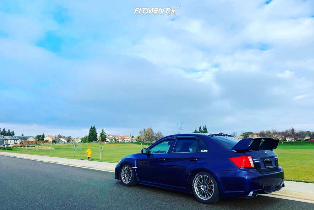 2012 Subaru WRX Base with 18x8.5 Rays Engineering 57DR and Falken ...