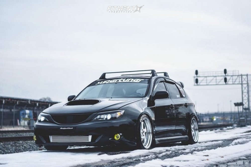2008 Subaru Impreza WRX with 18x9.5 ESR Sr02 and Nitto 235x40 on ...