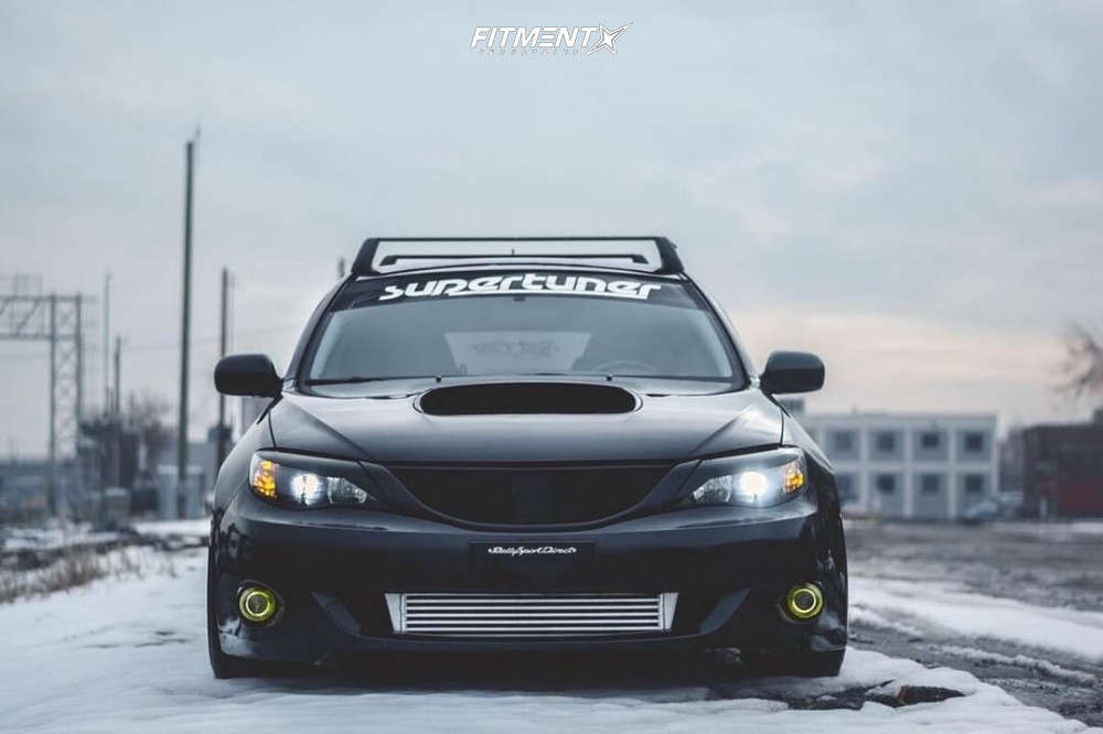 2008 Subaru Impreza WRX with 18x9.5 ESR Sr02 and Nitto 235x40 on ...