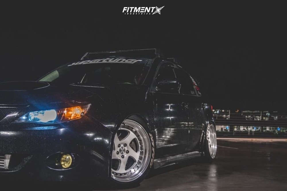2008 Subaru Impreza WRX with 18x9.5 ESR Sr02 and Nitto 235x40 on ...