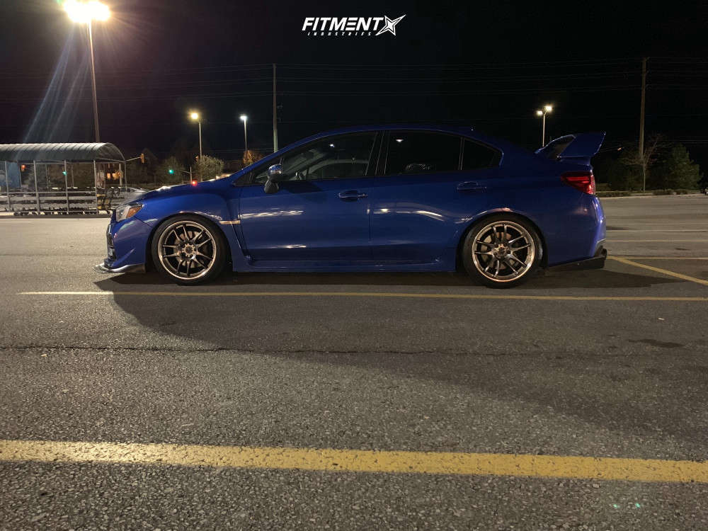 2015 Subaru WRX STI Limited with 18x9.5 Work Emotion Cr 2p and ...