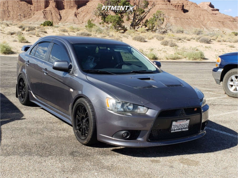 2009 Mitsubishi Lancer Ralliart with 18x9 Cosmis Racing XT-206R and ...