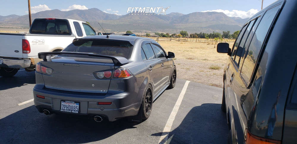 2009 Mitsubishi Lancer Ralliart with 18x9 Cosmis Racing XT-206R and Federal 245x40 on Coilovers ...