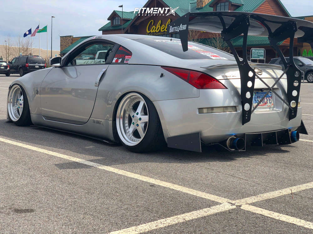 2004 Nissan 350Z Base with 18x10.5 ESR SR04 and Nankang 235x40 on Air ...