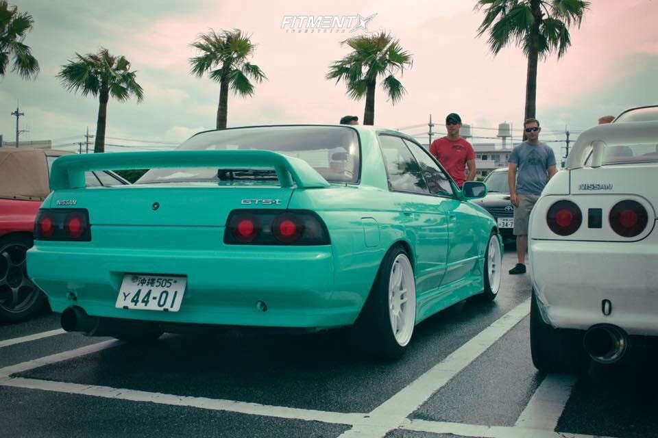1990 Nissan Skyline GTS-T with 17x9 Enkei RPF1 and Douglas 245x45 on ...